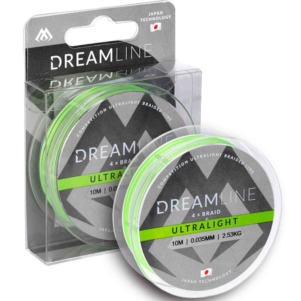 Mikado Braided Line Dreamline Ultralight Fluo Green 150m | Angling.Pro